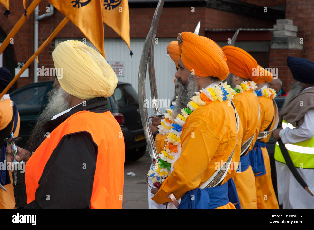 Vaisakhi Sikh procession in Leicester celebrating the birth of the ...