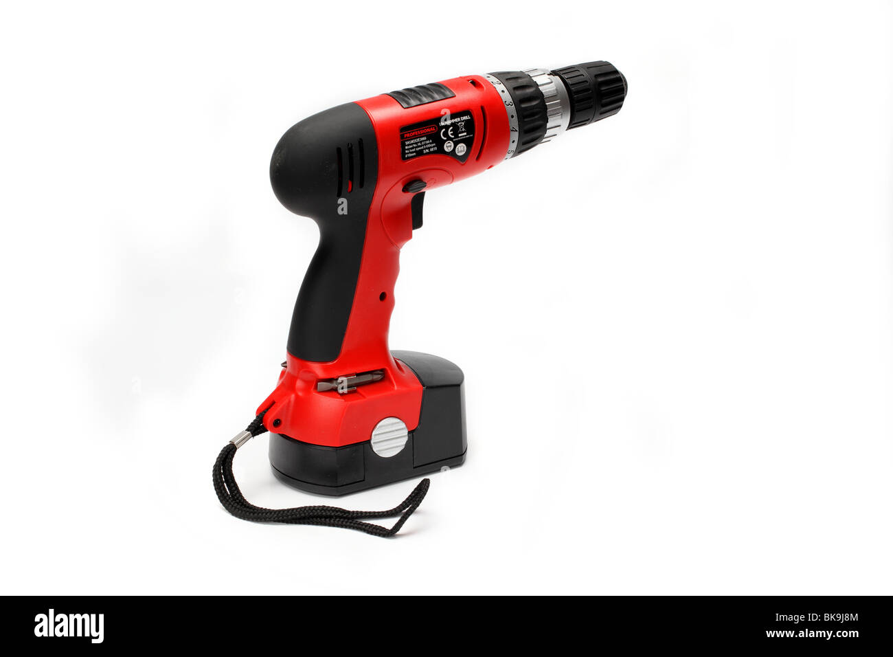 red drill electric power tool utility screw driver Stock Photo - Alamy