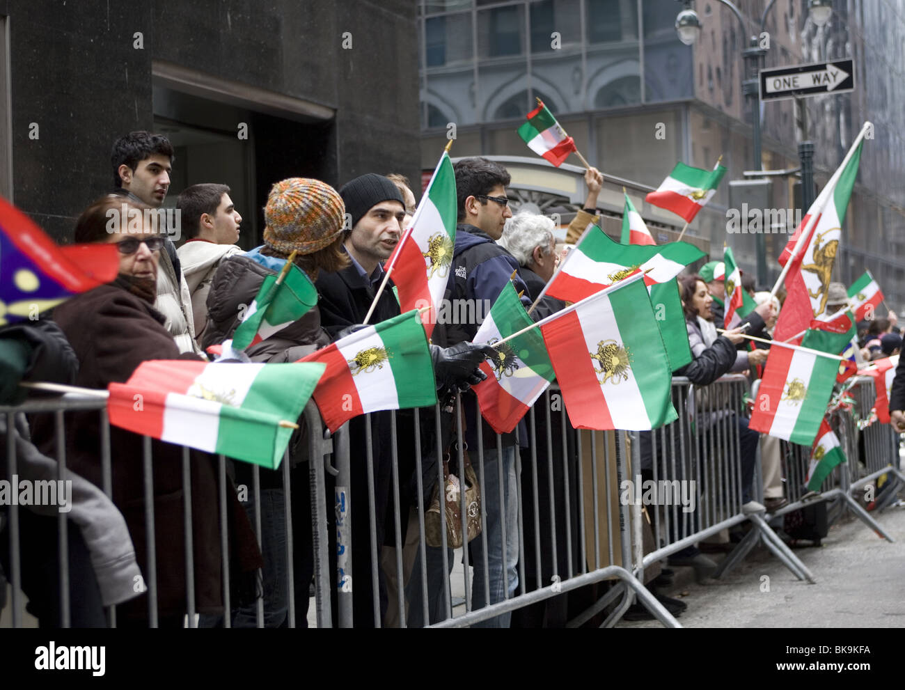 Annual Persian (Iranian) parade on Madison Avenue in New York City ...