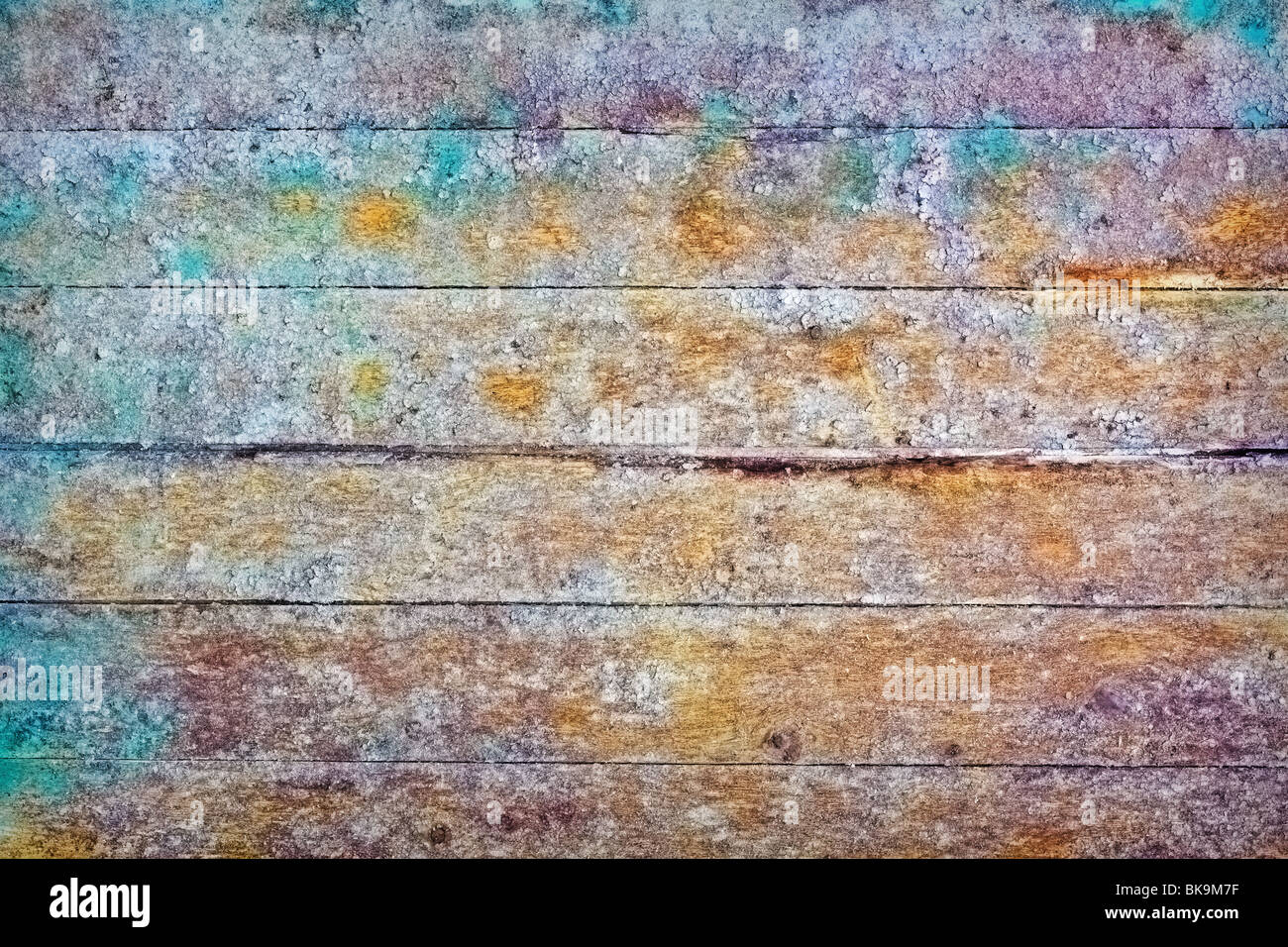 The wall - rotting boards with colored stains Stock Photo - Alamy