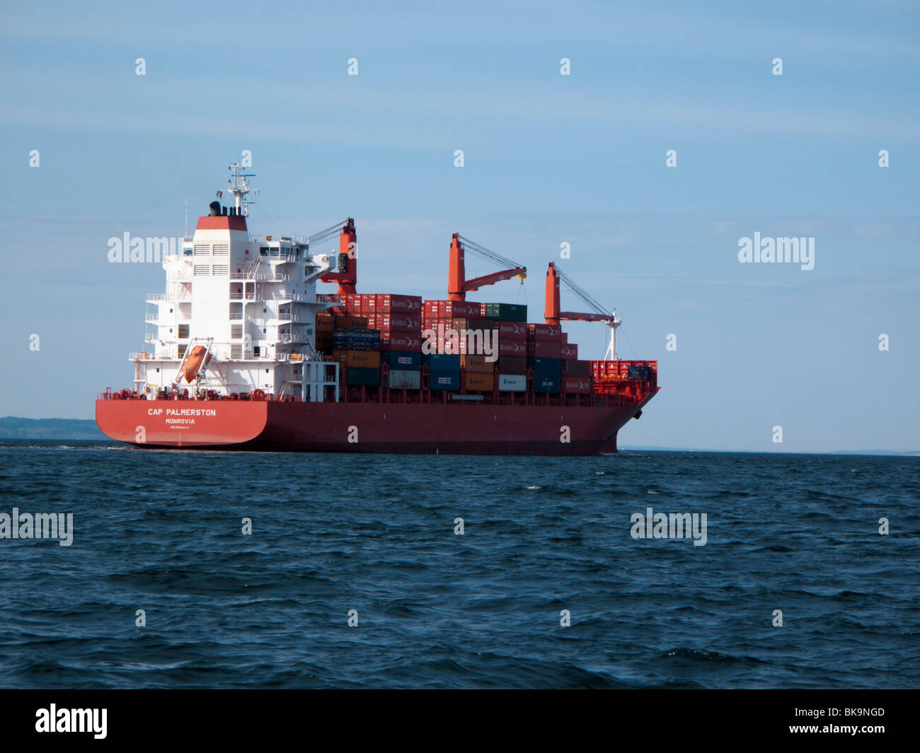Container ship on Puget Sound, Seattle, WA Stock Photo - Alamy