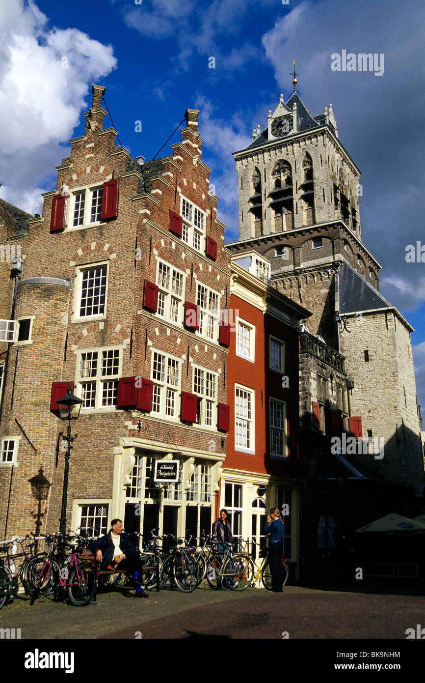 Heritage-protected houses on Voldersgracht in the historic town centre ...