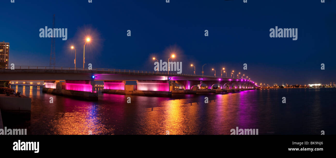 Mobile Bay Causeway Night