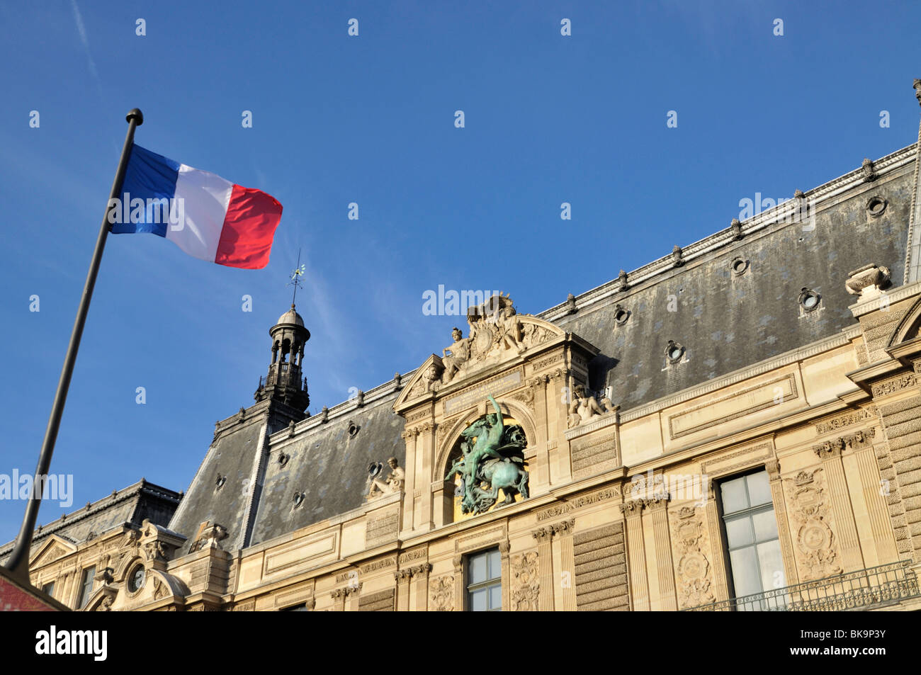 Flag flag front louvre louvre hi-res stock photography and images - Alamy
