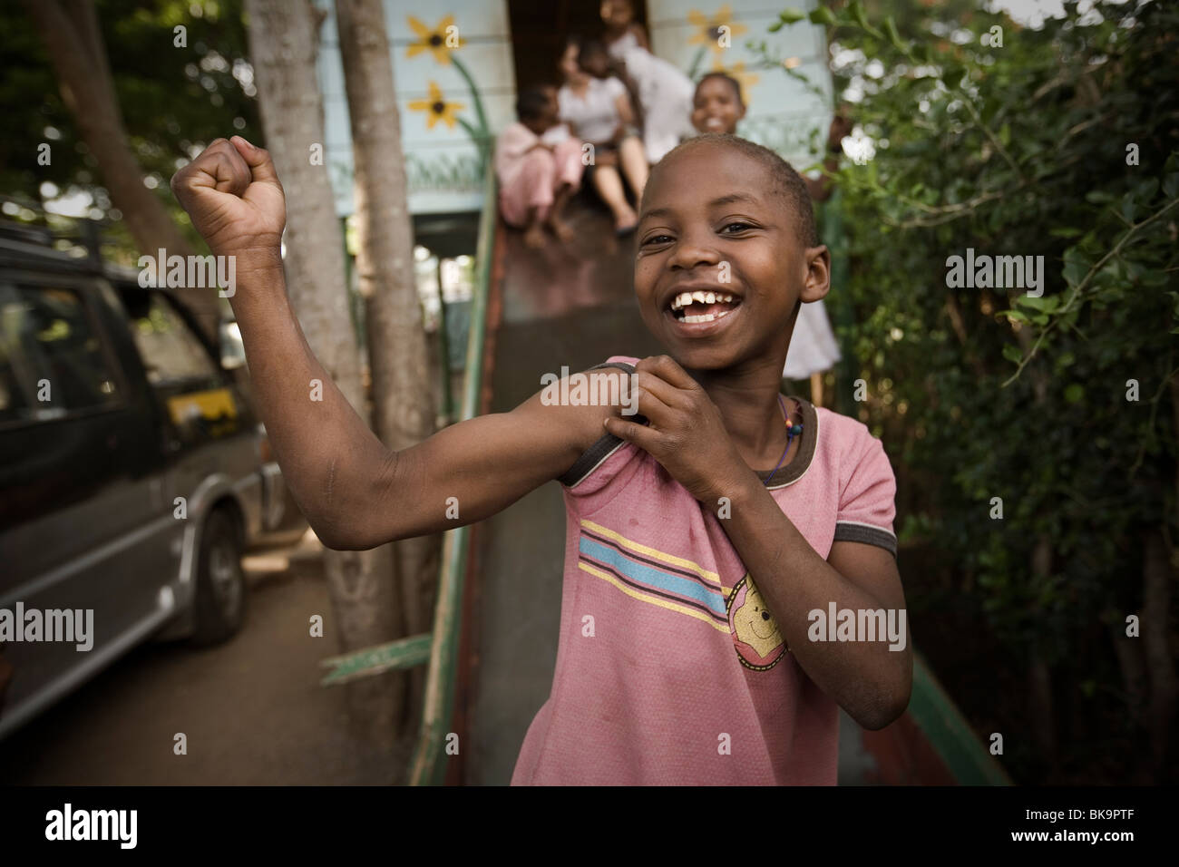 Child in an orphanage - Tanzania, East Africa Stock Photo - Alamy