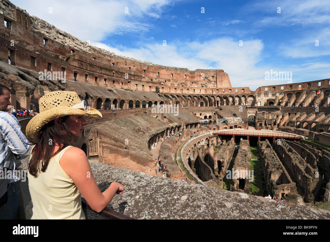 Tourists visiting colosseum, Rome, Italy Stock Photo - Alamy