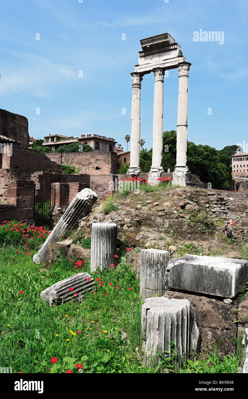 Temple of castor and pollux aedes castoris hi-res stock photography and ...