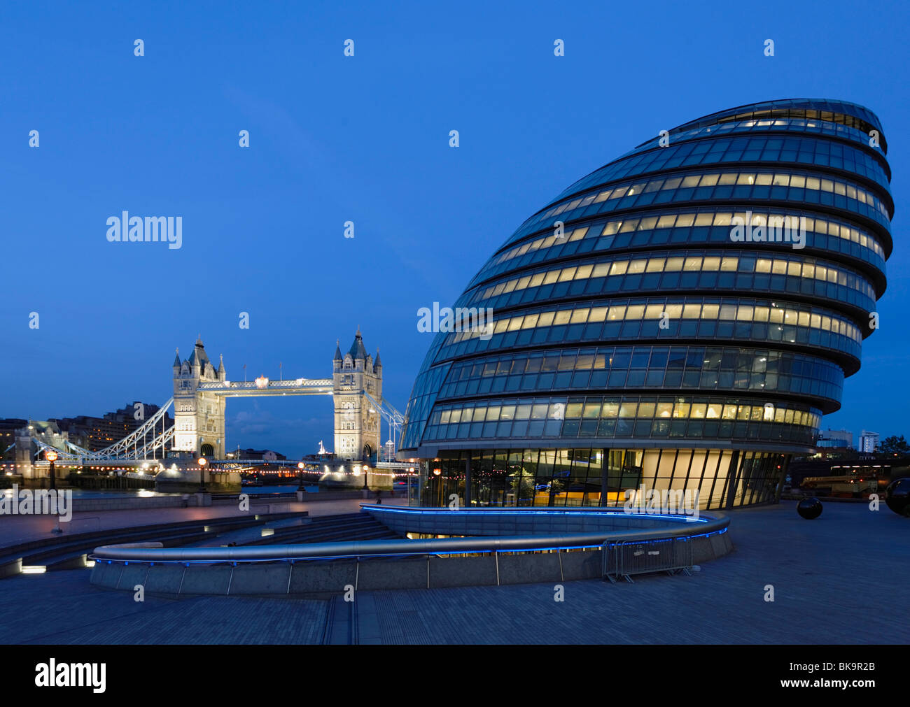 City Hall and Tower Bridge, Southwark, London, England, England, United ...