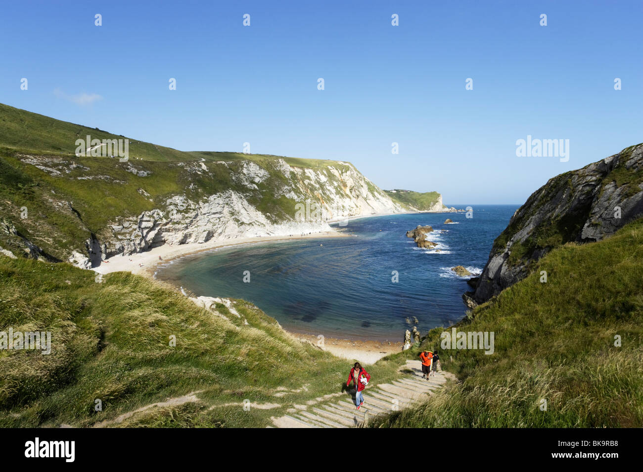 Man of War Bay, Dorset, England, United Kingdom Stock Photo - Alamy