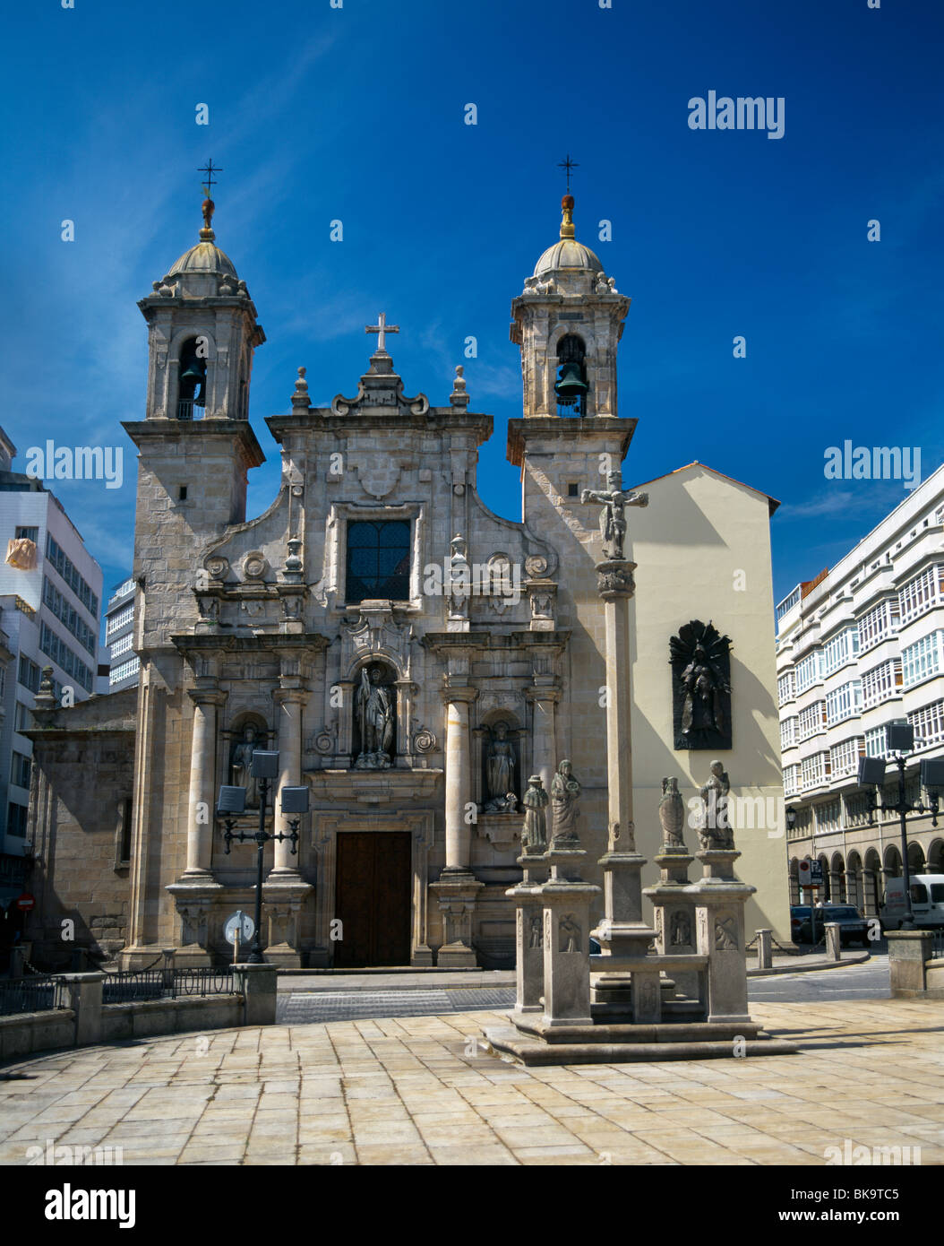 San jorge church, la coruna hi-res stock photography and images - Alamy
