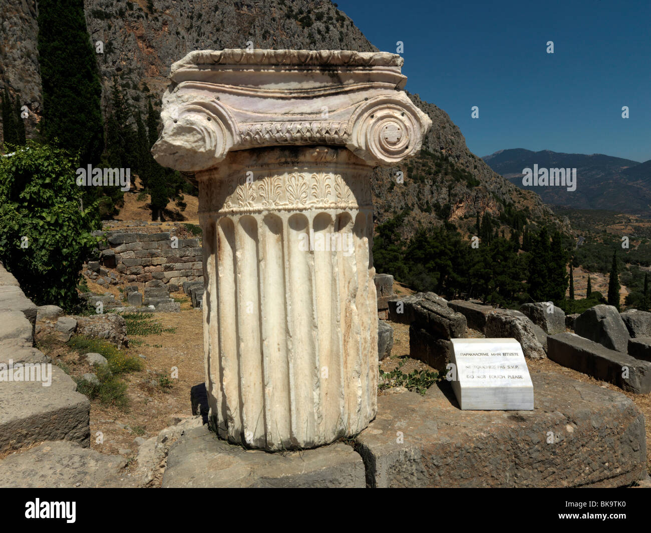 Ancient Delphi Mount Parnassus Sterea Ellada Greece Stock Photo - Alamy