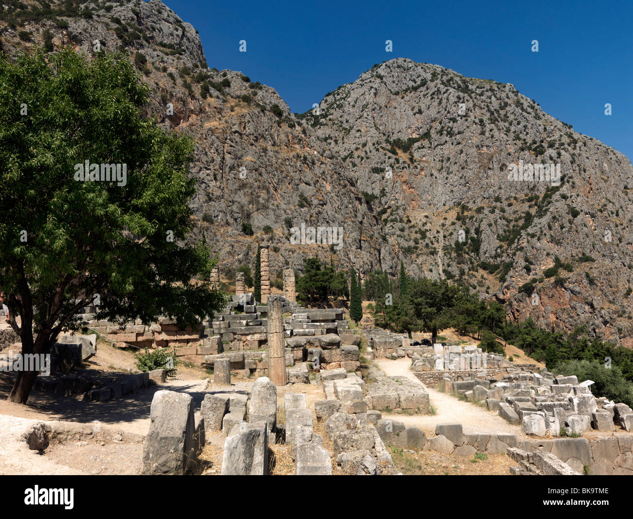 Ancient Delphi Mount Parnassus Sterea Ellada Greece Stock Photo - Alamy