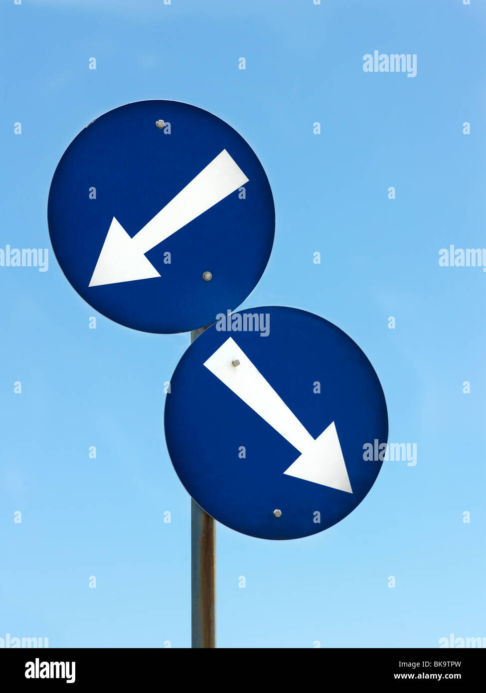 Samos Greece Road Signs Stock Photo - Alamy