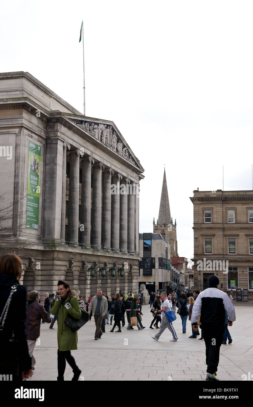 Nottingham town hall, Old Market Square, Nottingham, England Stock ...