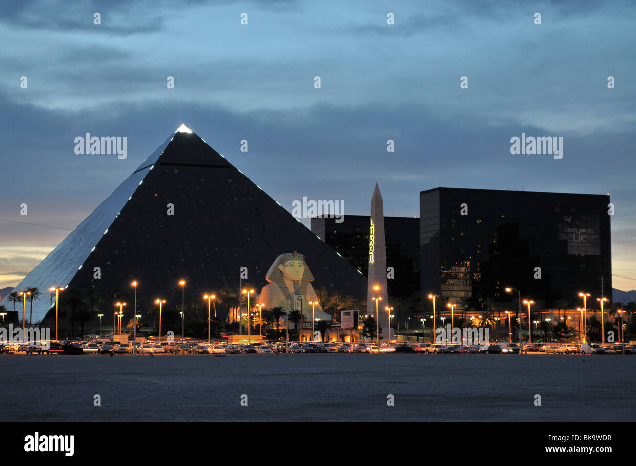 Hotel at the waterfront, Luxor Hotel Casino, Las Vegas, Nevada, USA ...