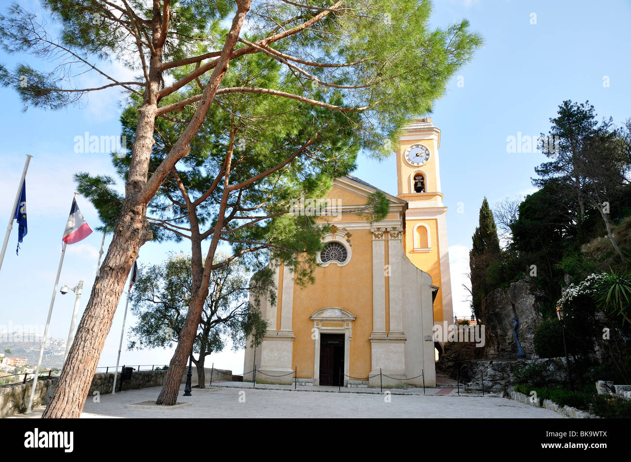 Church of Eze, Cote d'Azur, France Stock Photo - Alamy