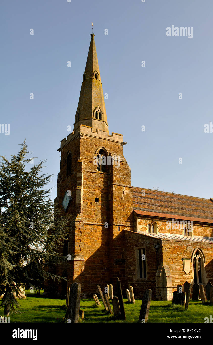 St. John the Evangelist Church, Caldecott, Rutland, England, UK Stock ...