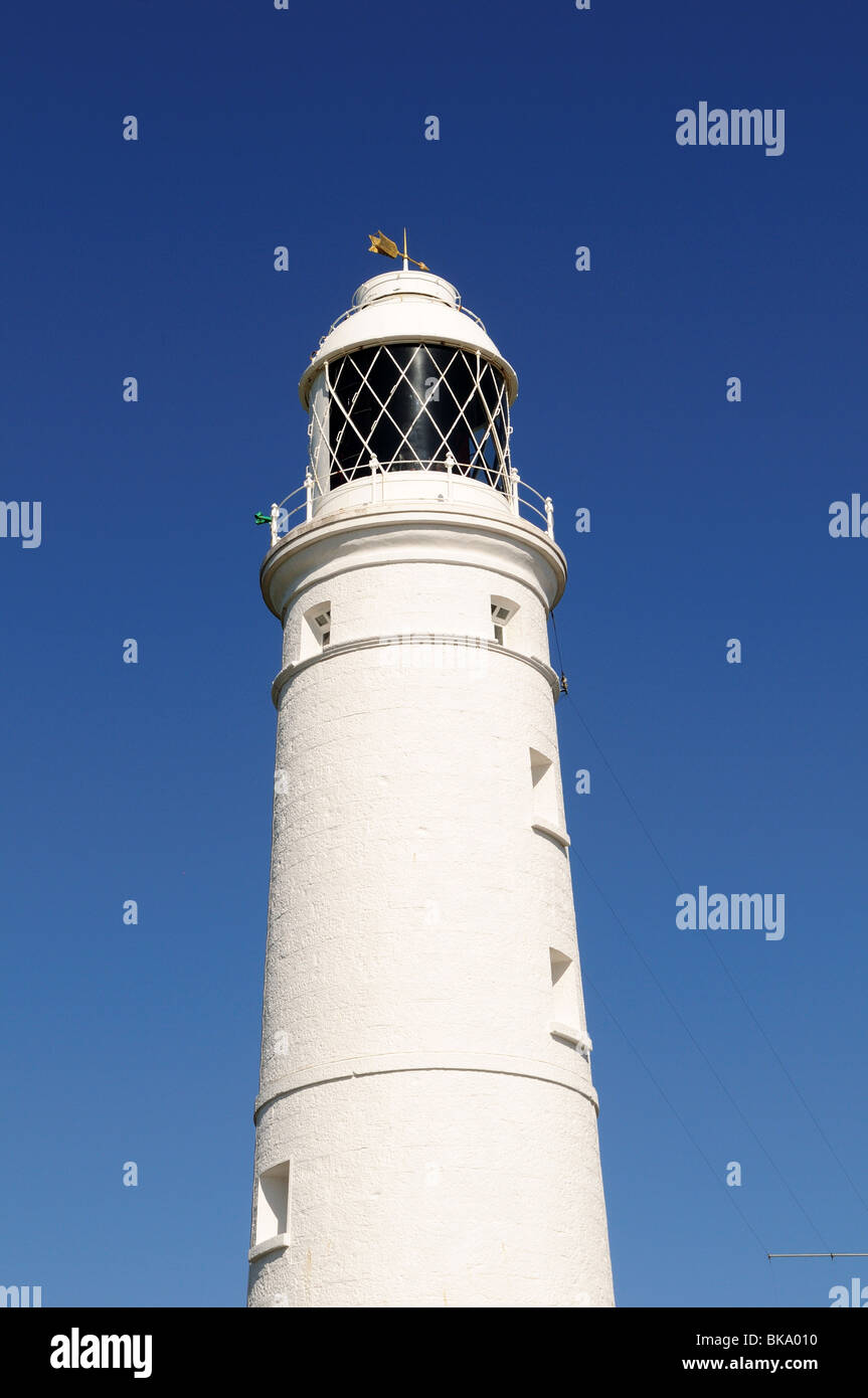 Nash point lighthouse coast sky hi-res stock photography and images - Alamy