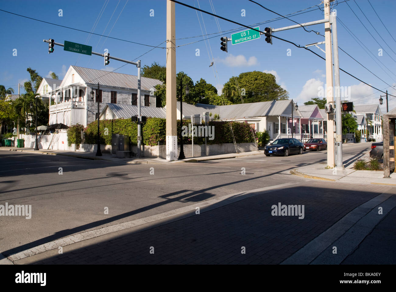 A road junction in Key West, Florida Stock Photo - Alamy