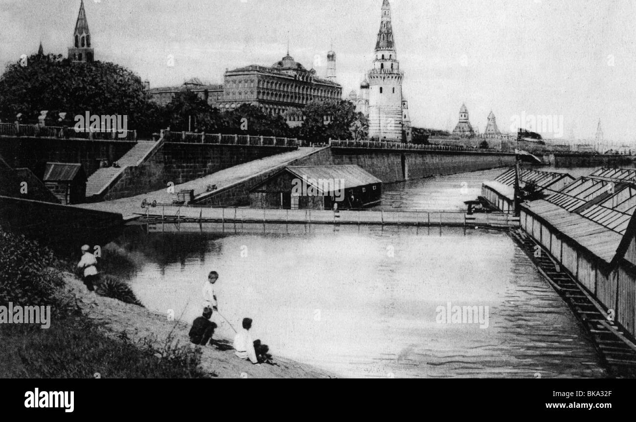geography / travel, Russia, Moscow, Kremlin, view from Moskva River ...