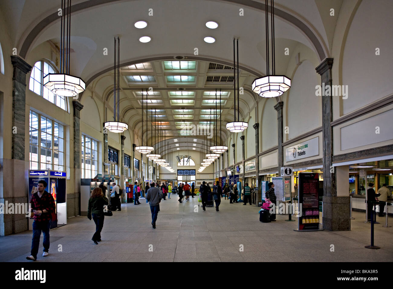 The Concourse at Cardiff Central Railway Station, Cardiff, Wales, UK ...