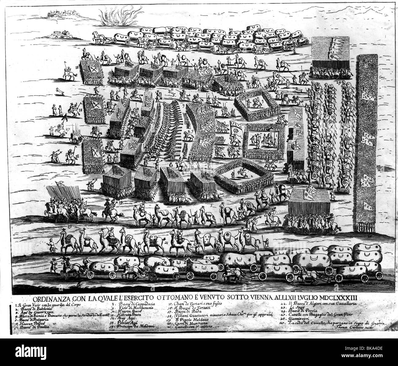 Battle of vienna ottoman empire Black and White Stock Photos & Images ...