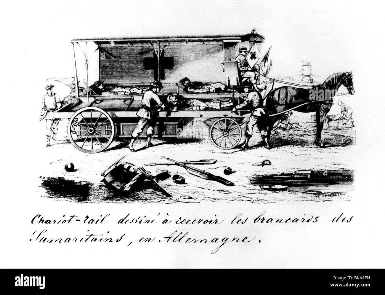 events, Franco-Prussian War 1870 - 1871, medical service, ambulance of ...