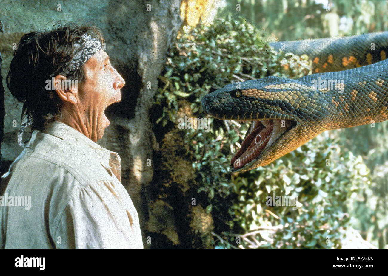 ANACONDA (1997) JONATHAN HYDE BANDANA, MAN SCREAMING, SNAKE ANAC 023 ...