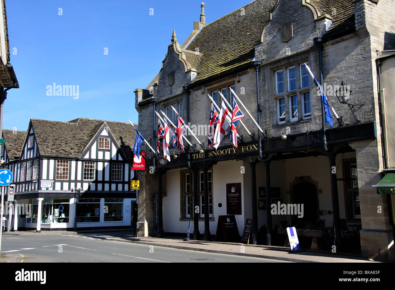 The Snooty Fox Hotel, Market Place, Tetbury, Gloucestershire, England ...