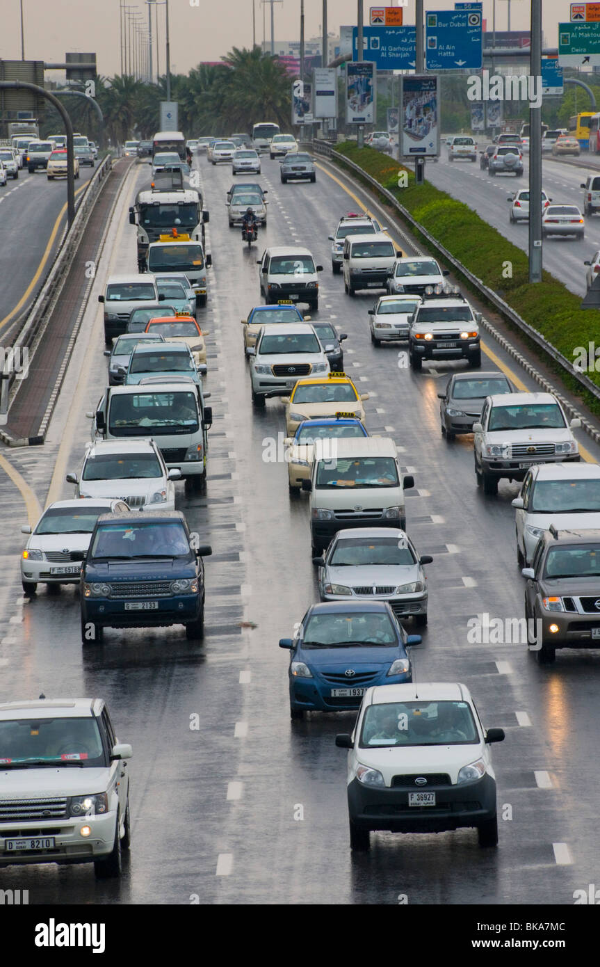 Dubai traffic jam hi-res stock photography and images - Alamy