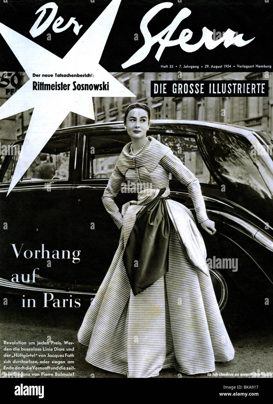 Fashion magazine cover 1950s hi-res stock photography and images - Alamy
