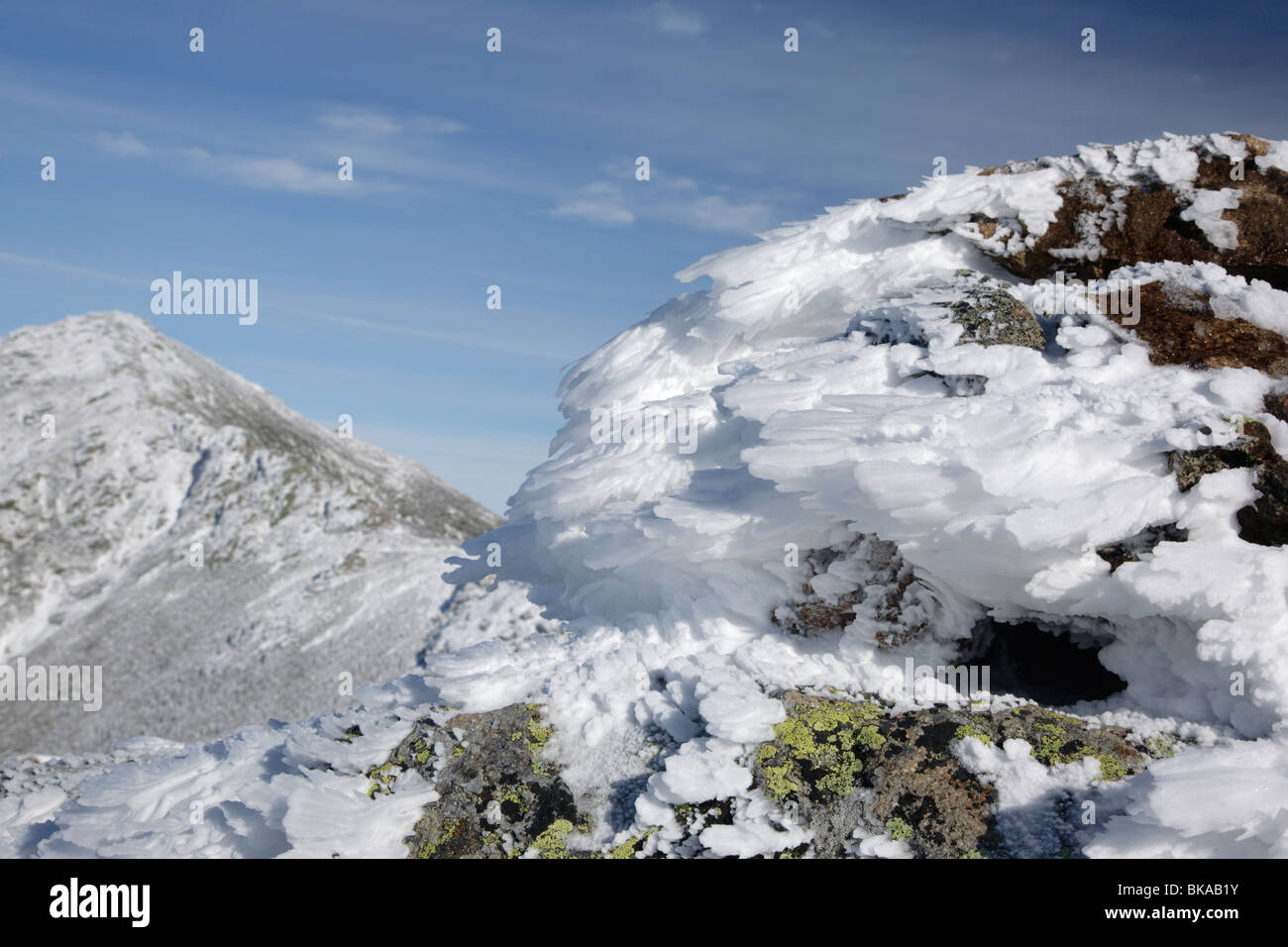 Appalachian Trail - Rime ice on the summit of Little Haystack Mountain ...