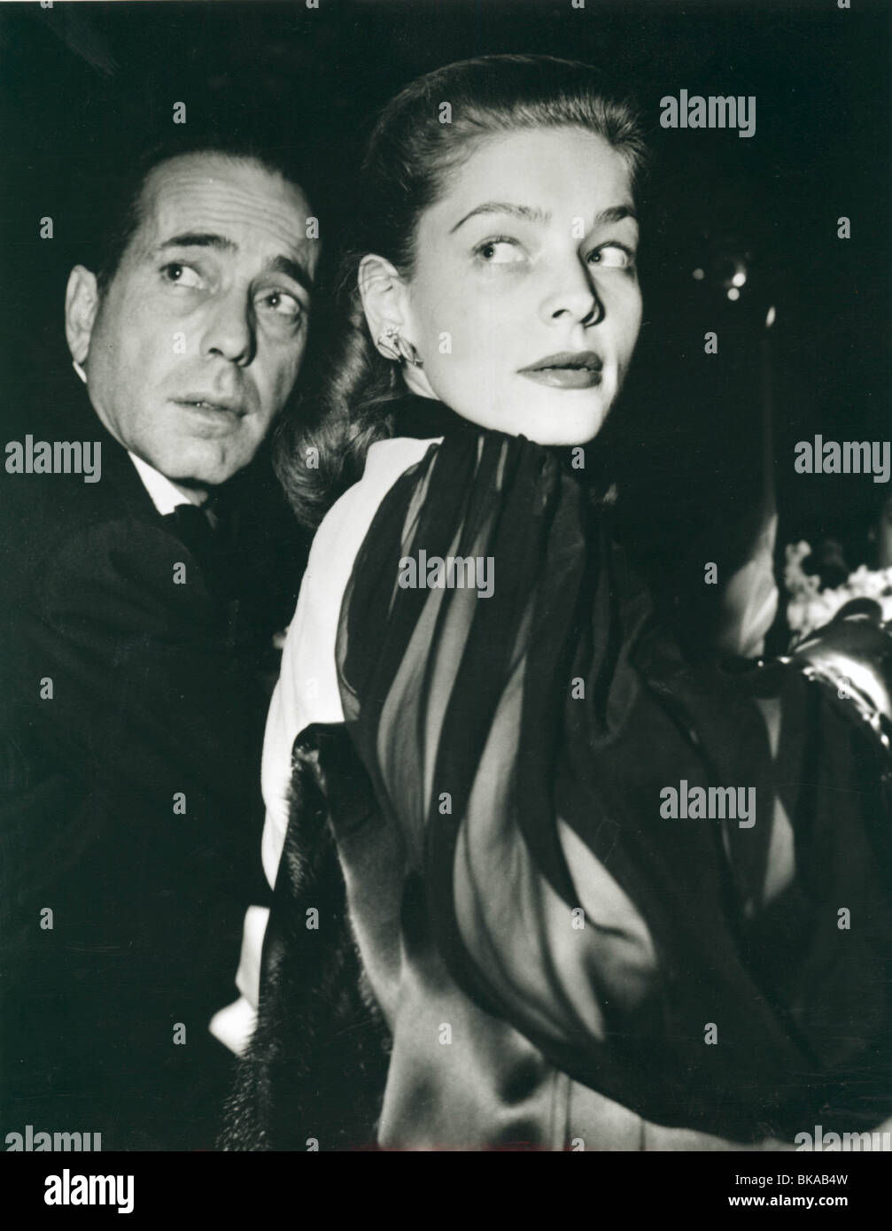 HUMPHREY BOGART PORTRAIT WITH LAUREN BACALL HBG 019P Stock Photo - Alamy