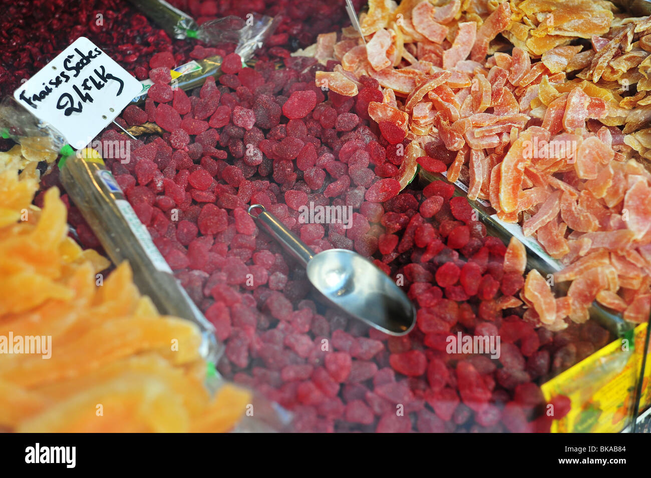 dried fruits on display Stock Photo - Alamy