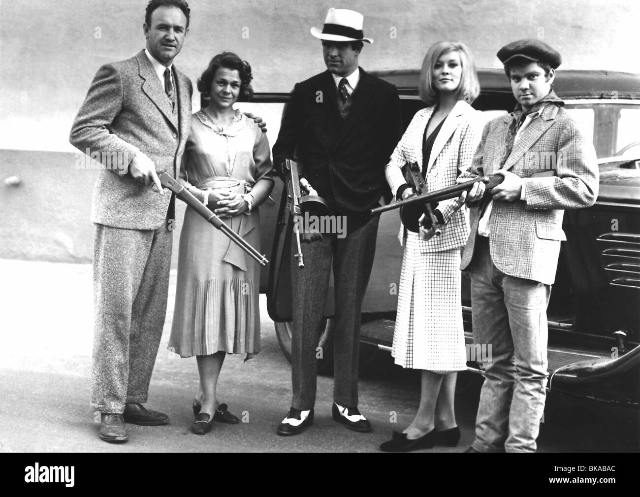Bonnie and clyde gene hackman Black and White Stock Photos & Images - Alamy