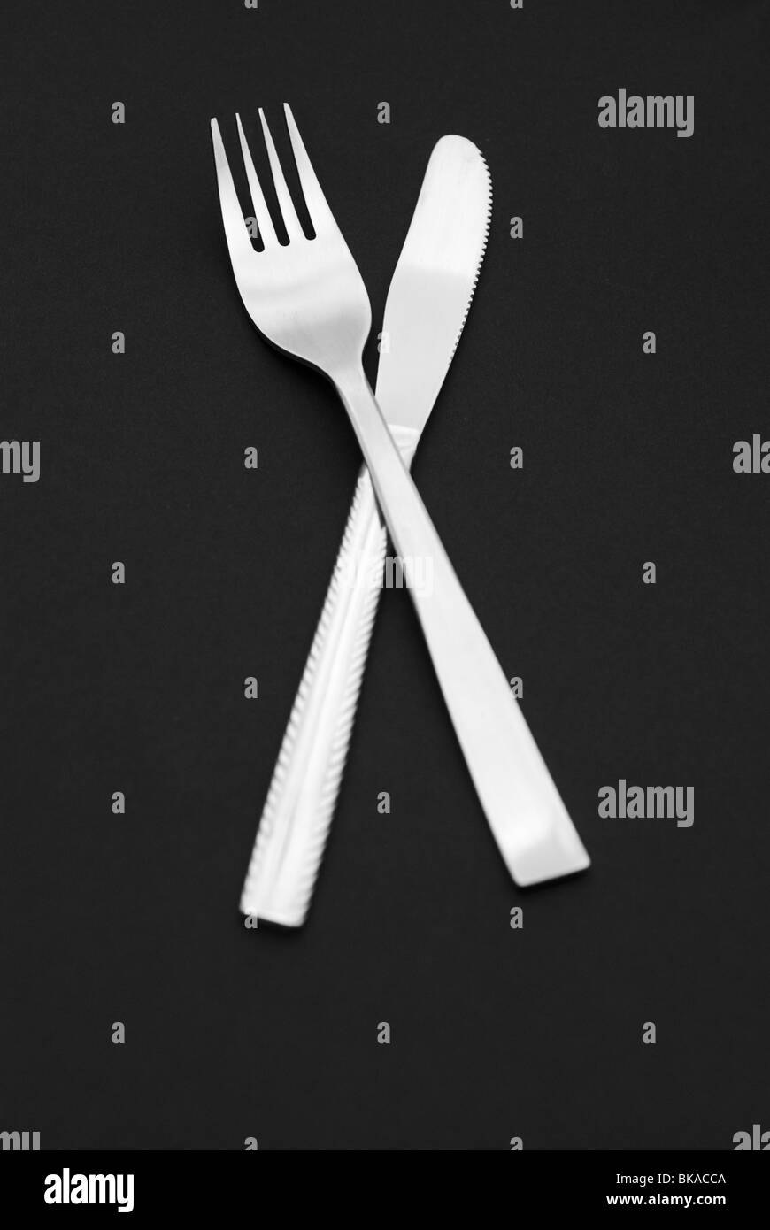 fork and knife Stock Photo - Alamy