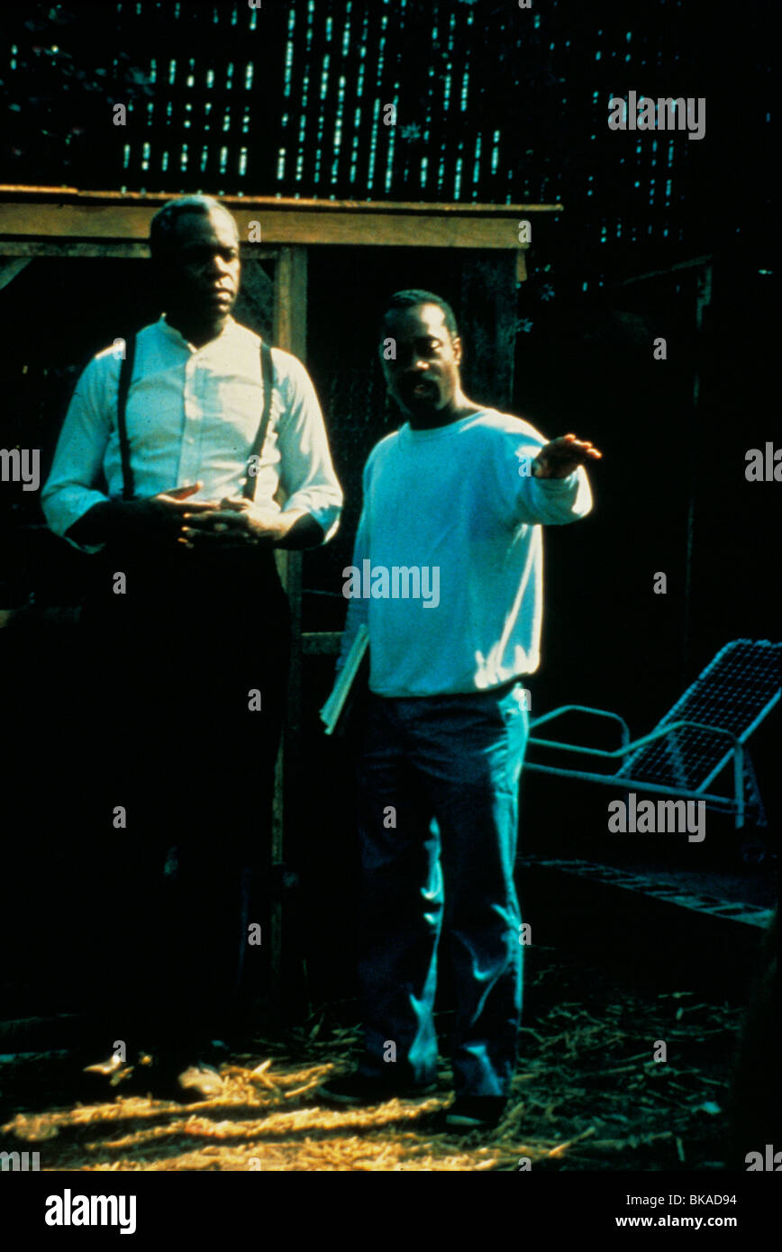 CHARLES BURNETT (DIR) ON SET 'TO SLEEP WITH ANGER' (1990) WITH DANNY ...