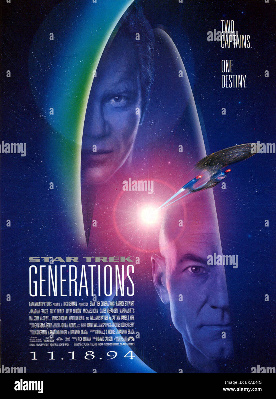 Star Trek: Generations Year : 1994 - usa Director : David Carson Movie ...