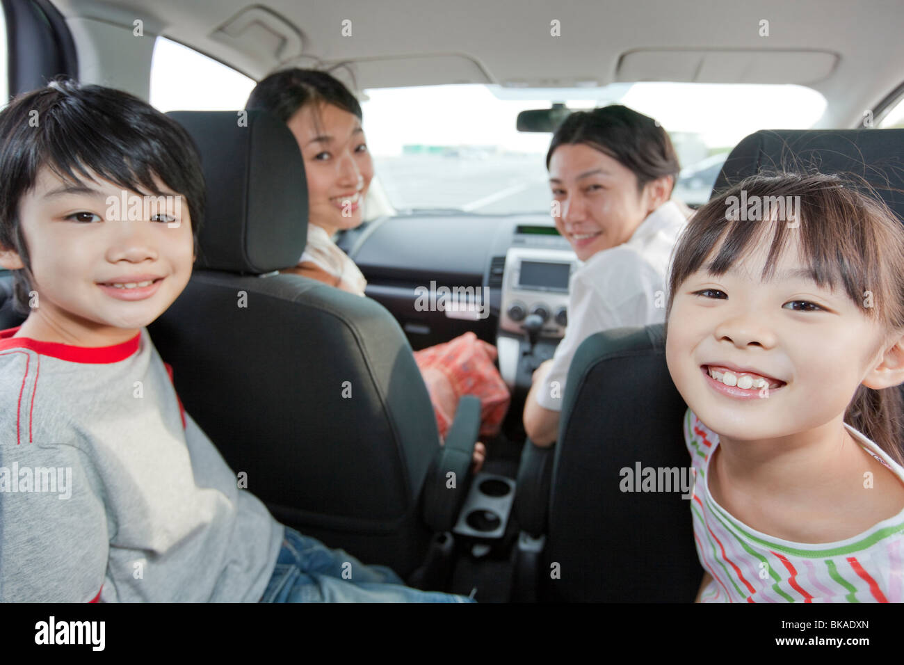 Family Going for a Drive Stock Photo - Alamy
