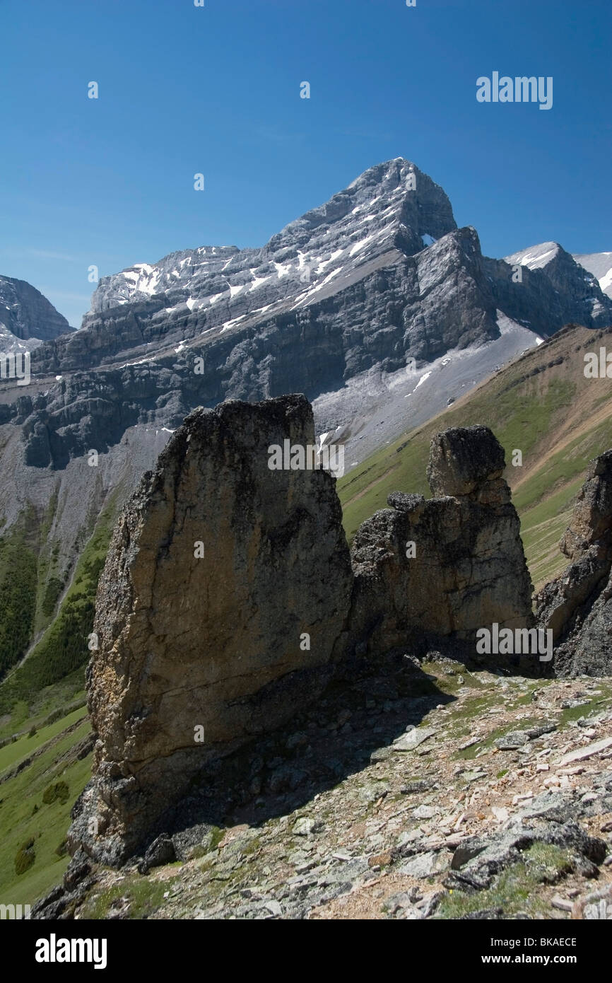 Kananaskis Country, Alberta, Canada; Rock Formations And Mountains From ...