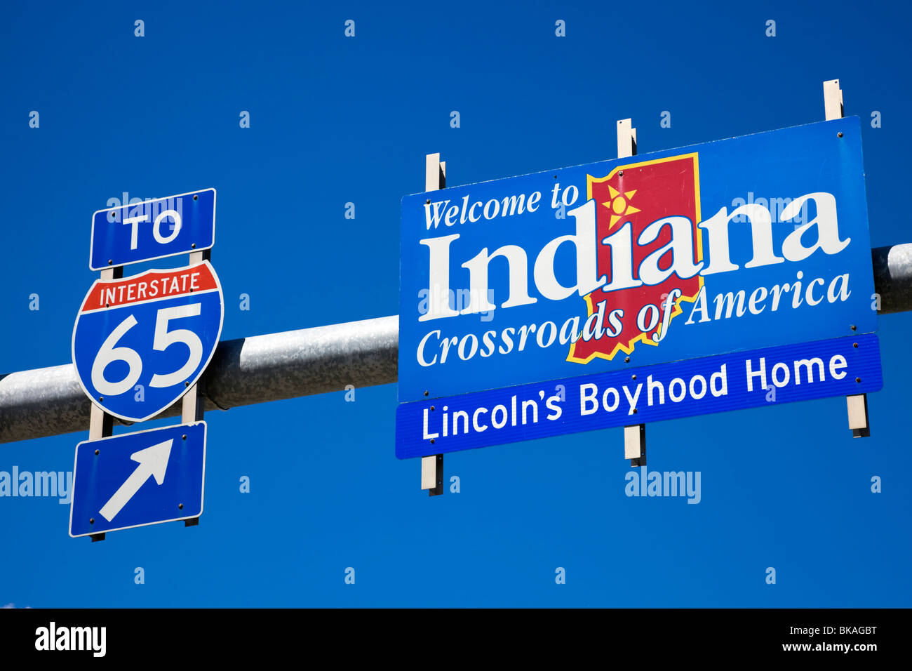 Welcome to indiana sign hi-res stock photography and images - Alamy