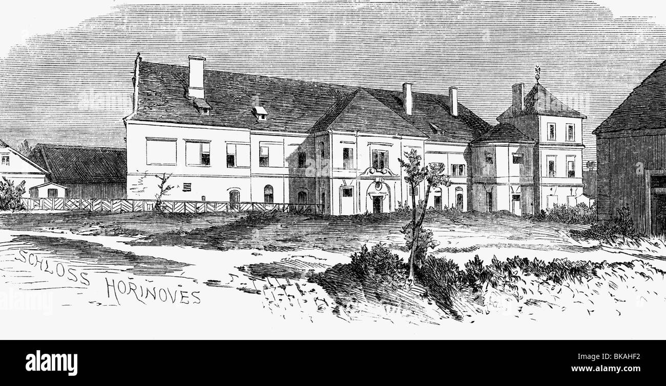 architecture, castles, Czechia, Horineves castle, exterior view, wood ...