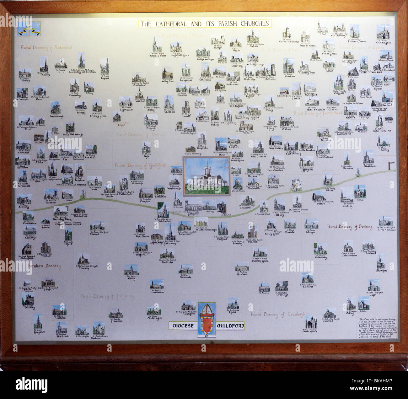Map of guildford hi-res stock photography and images - Alamy