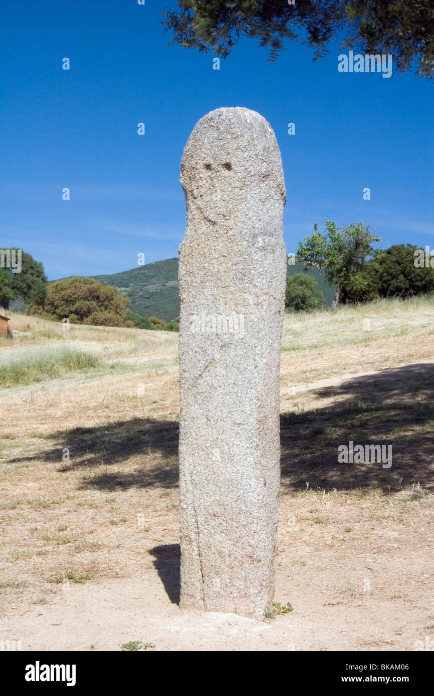 Menhir Standing Stones, Filitosa, Corsica, France Stock Photo - Alamy