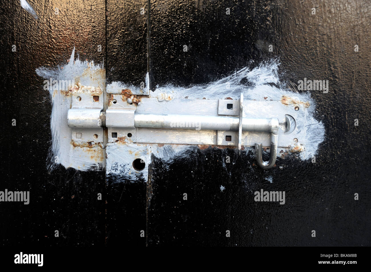 A painted lock Stock Photo - Alamy