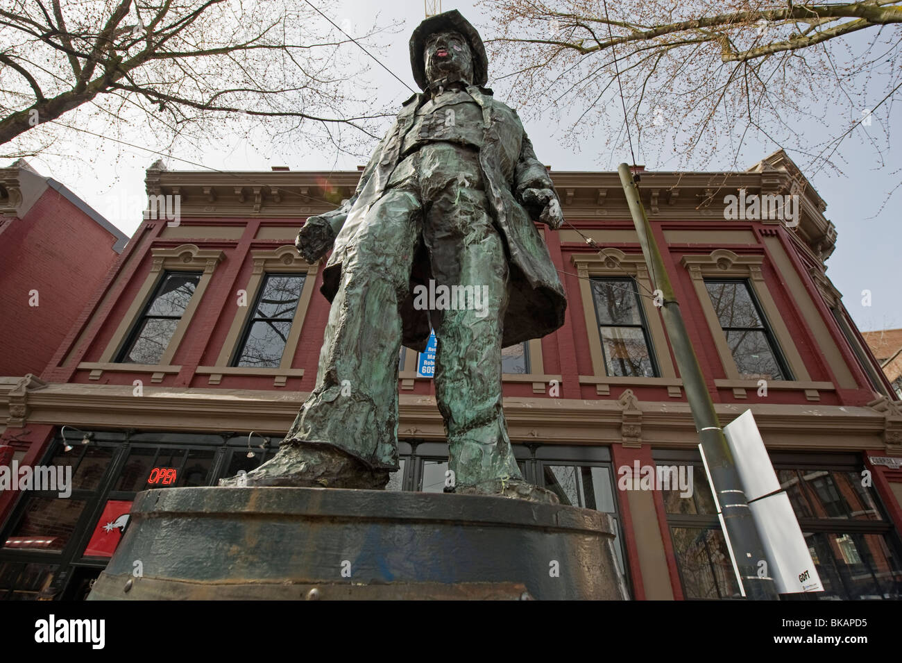 Gassy Jack statue Water Street in Gastown Vancouver British Columbia ...