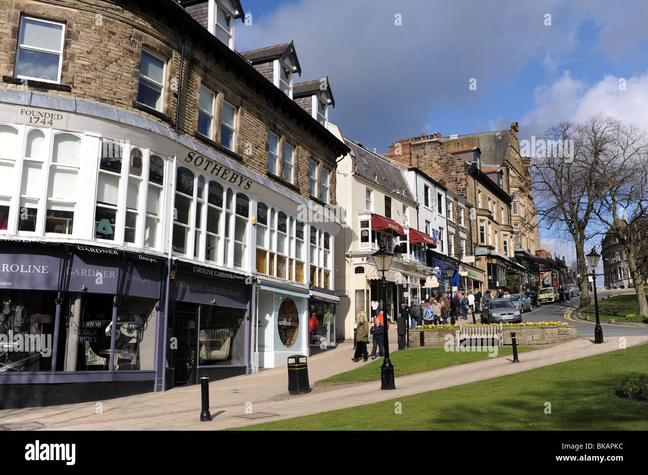 Sothebys in Harrogate town centre Yorkshire UK Stock Photo - Alamy