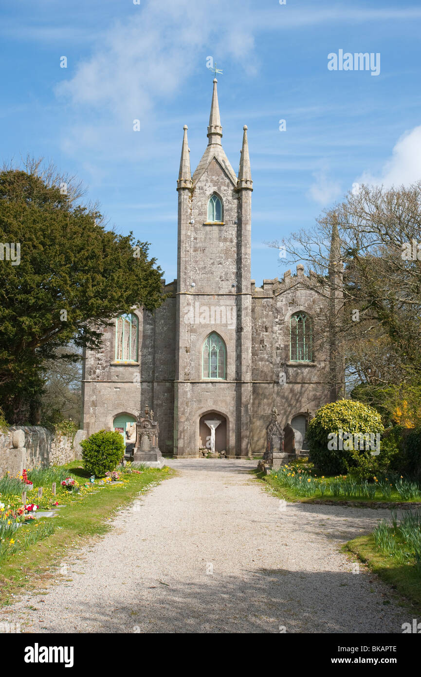 St Day Old Church, St Day Cornwall Stock Photo - Alamy