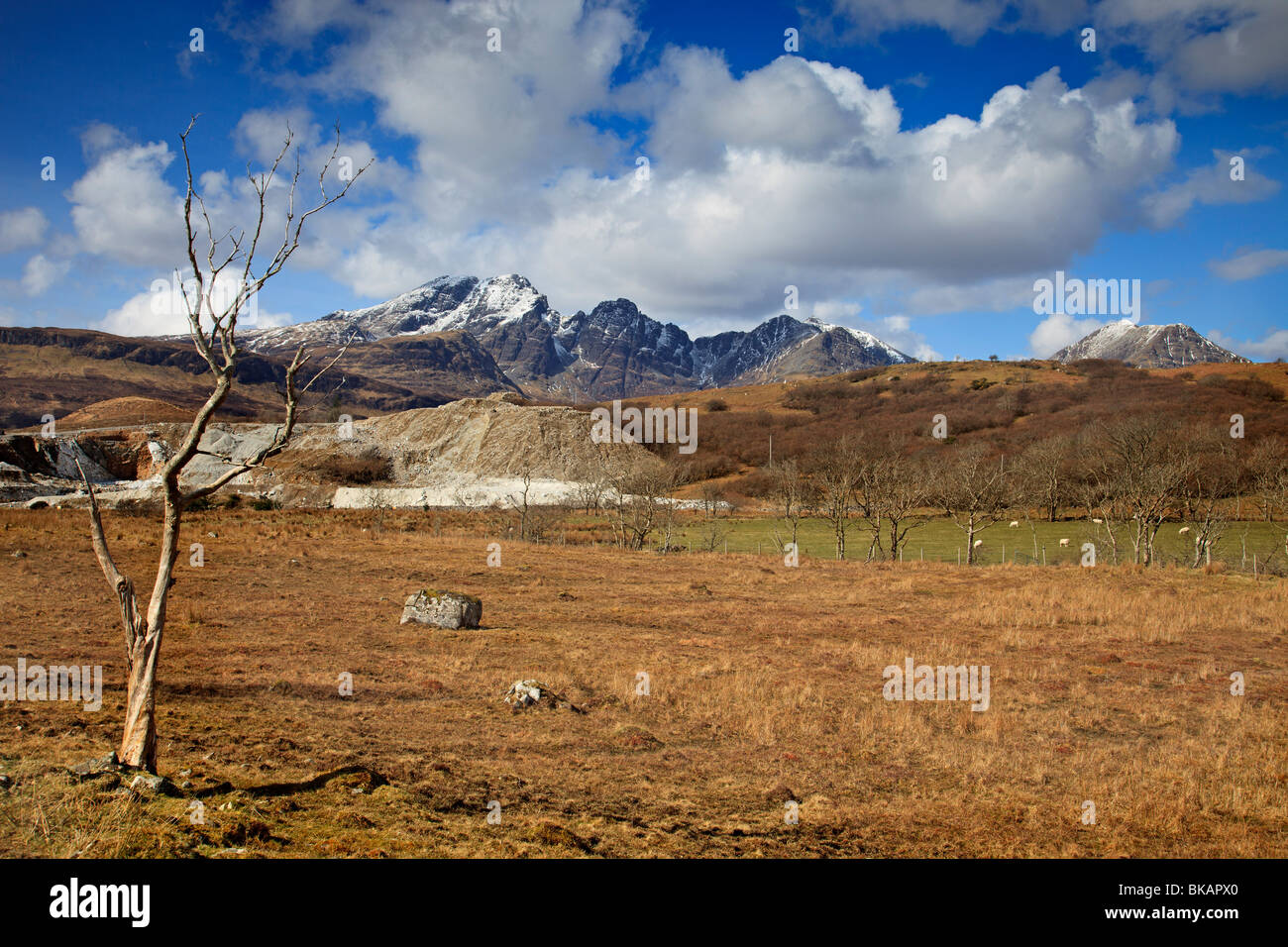 Marble Quarry at Kilbride on the Isle of Skye with View to Blaven in ...
