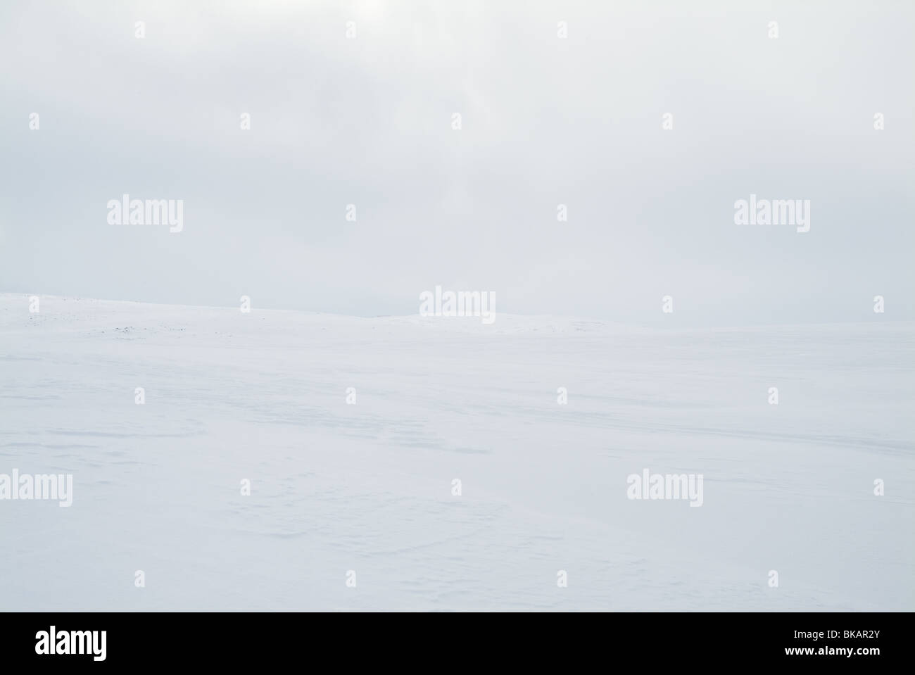 Finland Lapland snowy mountain landscape Stock Photo - Alamy